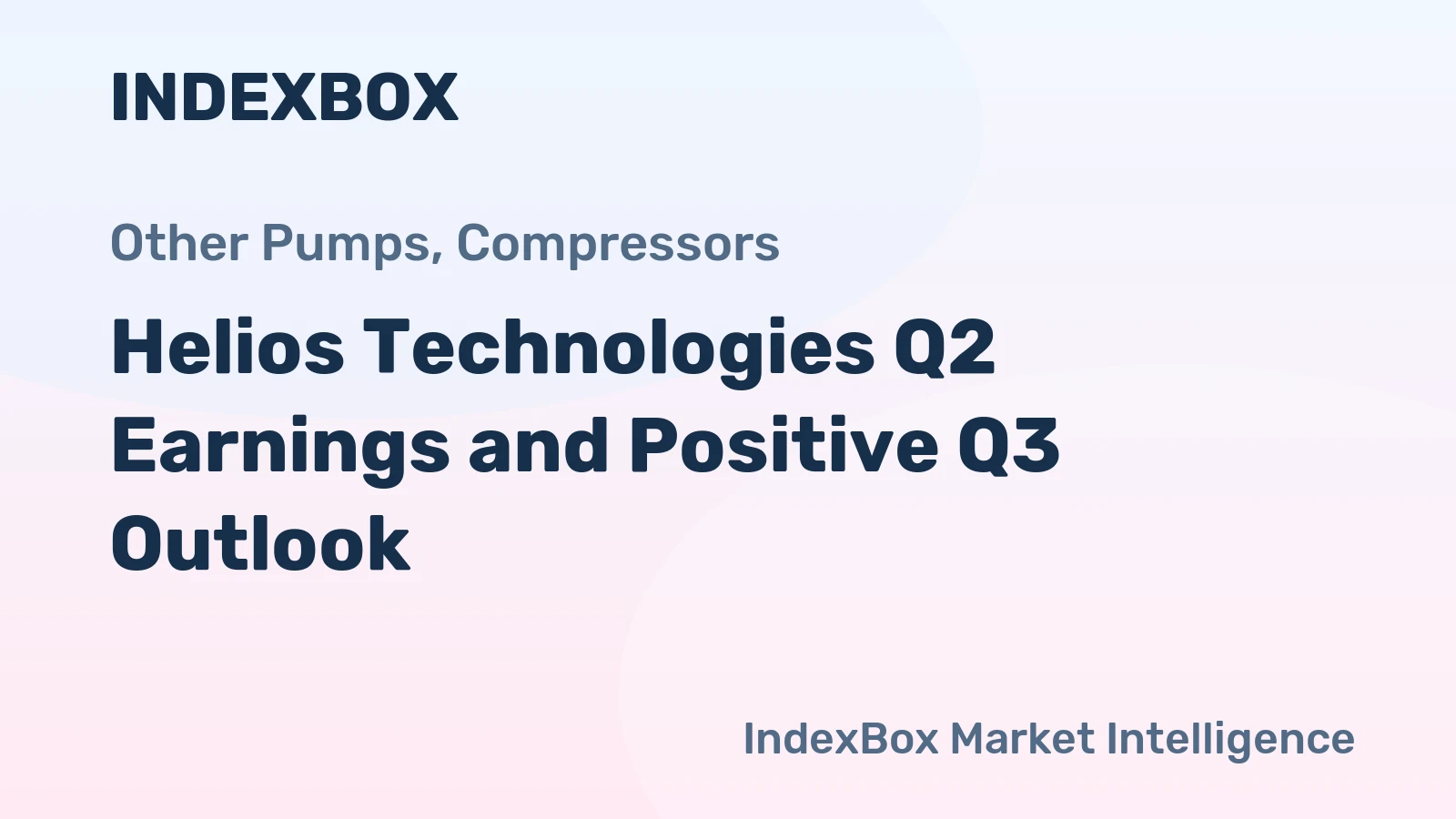 Helios Technologies Q2 Earnings and Positive Q3 Outlook