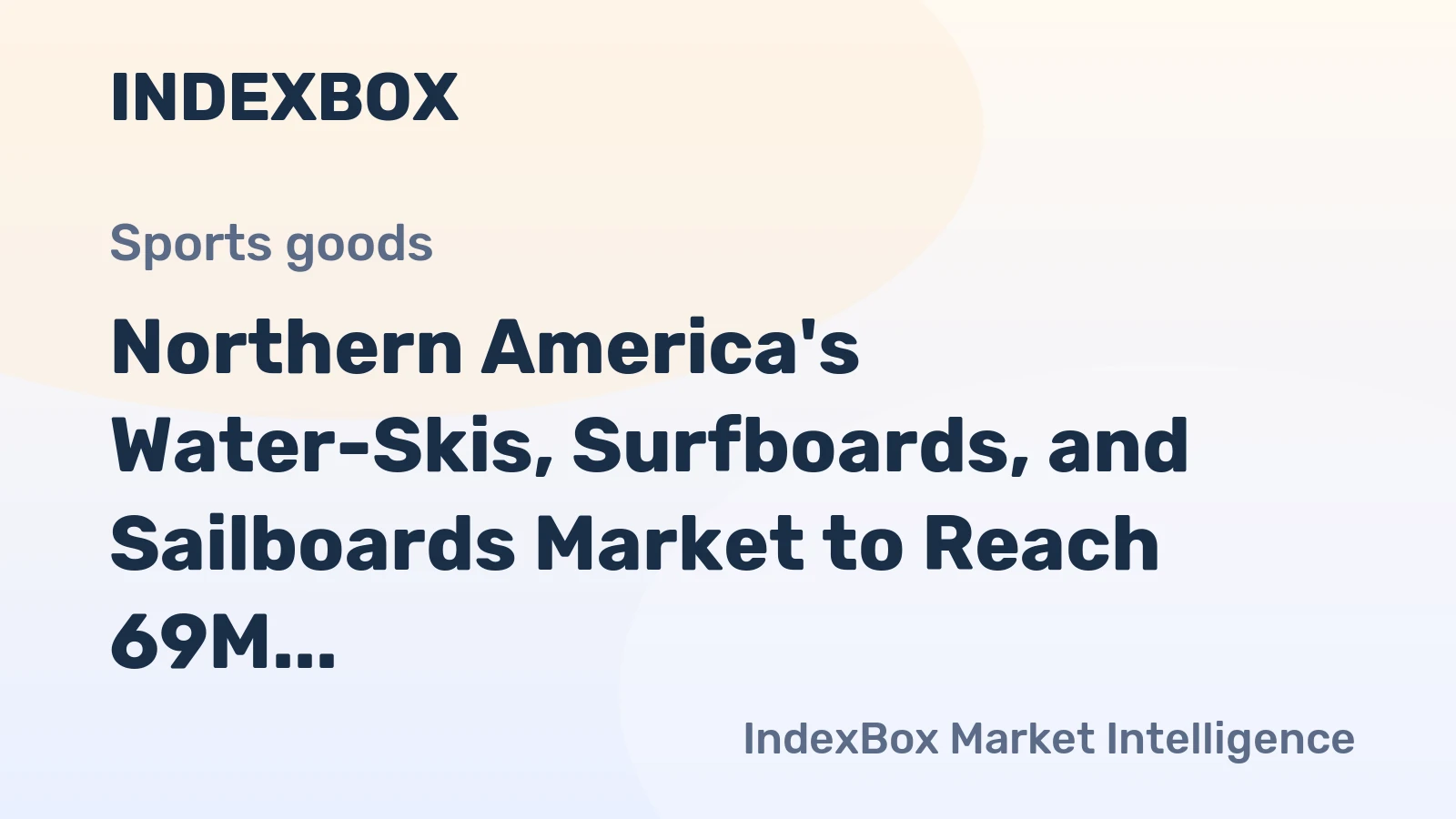 Northern America's Water-Skis, Surfboards, and Sailboards Market to Reach 69M Units and $3.3B by 2035