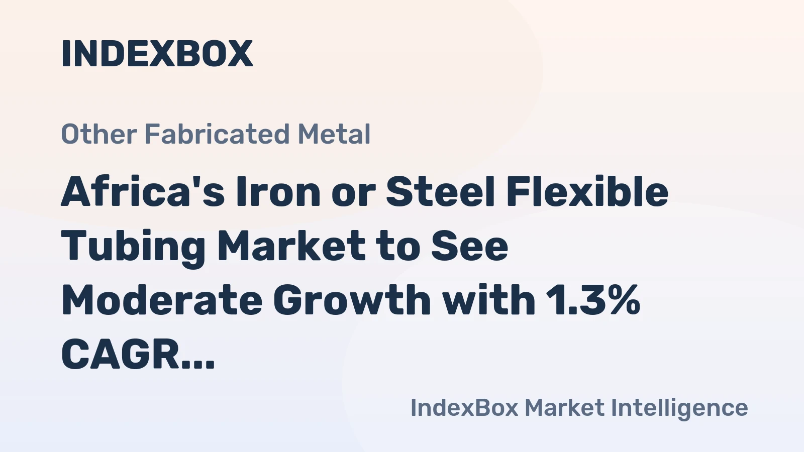 Africa's Iron or Steel Flexible Tubing Market to See Moderate Growth with 1.3% CAGR by 2035