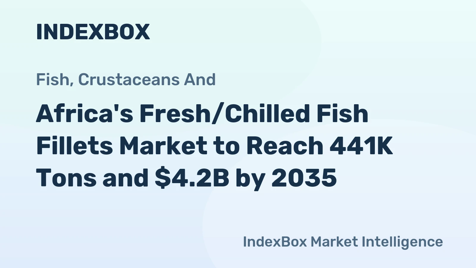 Africa's Fresh/Chilled Fish Fillets Market to Reach 441K Tons and $4.2B by 2035