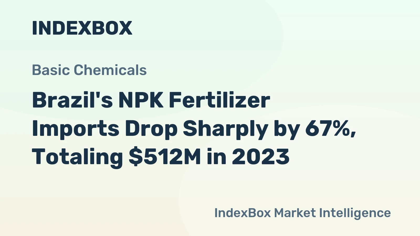 Brazil's NPK Fertilizer Imports Drop Sharply by 67%, Totaling $512M in 2023