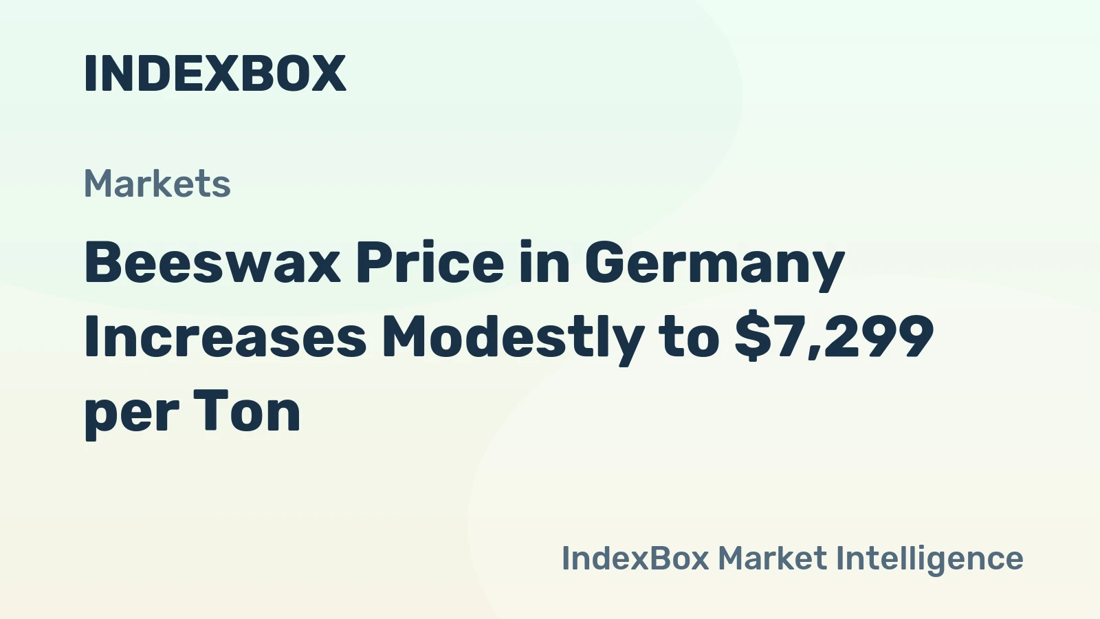 Beeswax Price in Germany Increases Modestly to $7,299 per Ton