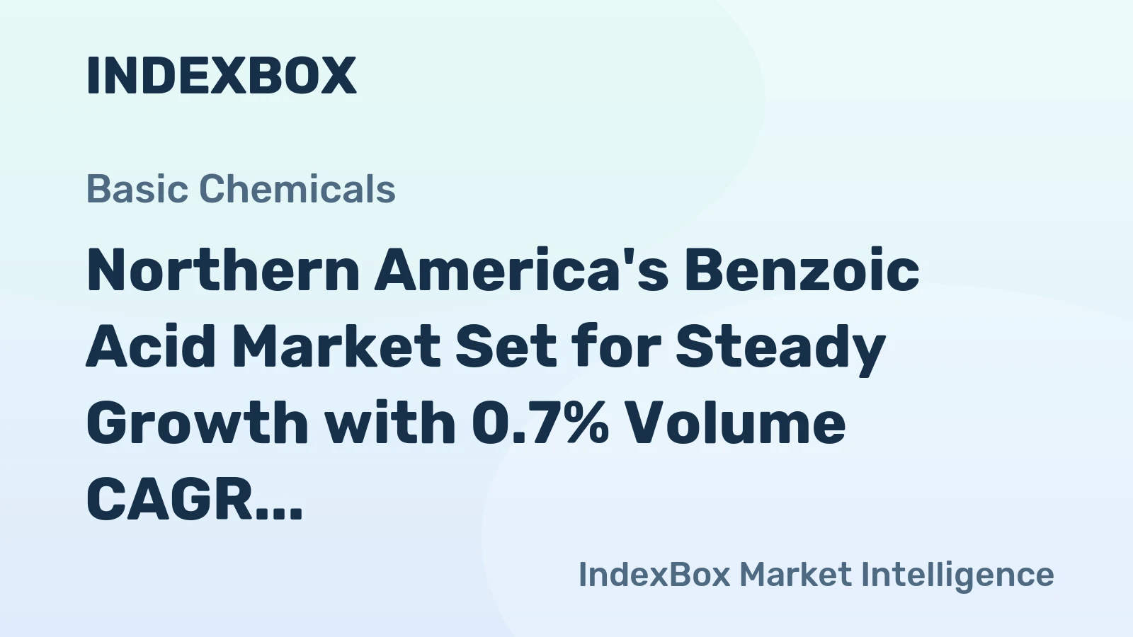 Northern America's Benzoic Acid Market Set for Steady Growth with 0.7% Volume CAGR Through 2035
