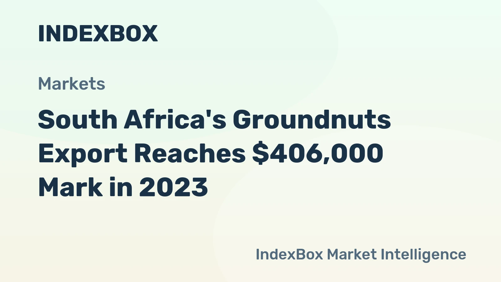 South Africa's Groundnuts Export Reaches $406,000 Mark in 2023