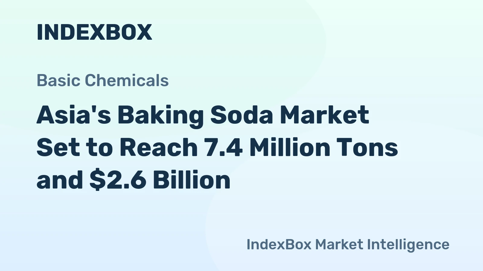 Asia's Baking Soda Market Set to Reach 7.4 Million Tons and $2.6 Billion