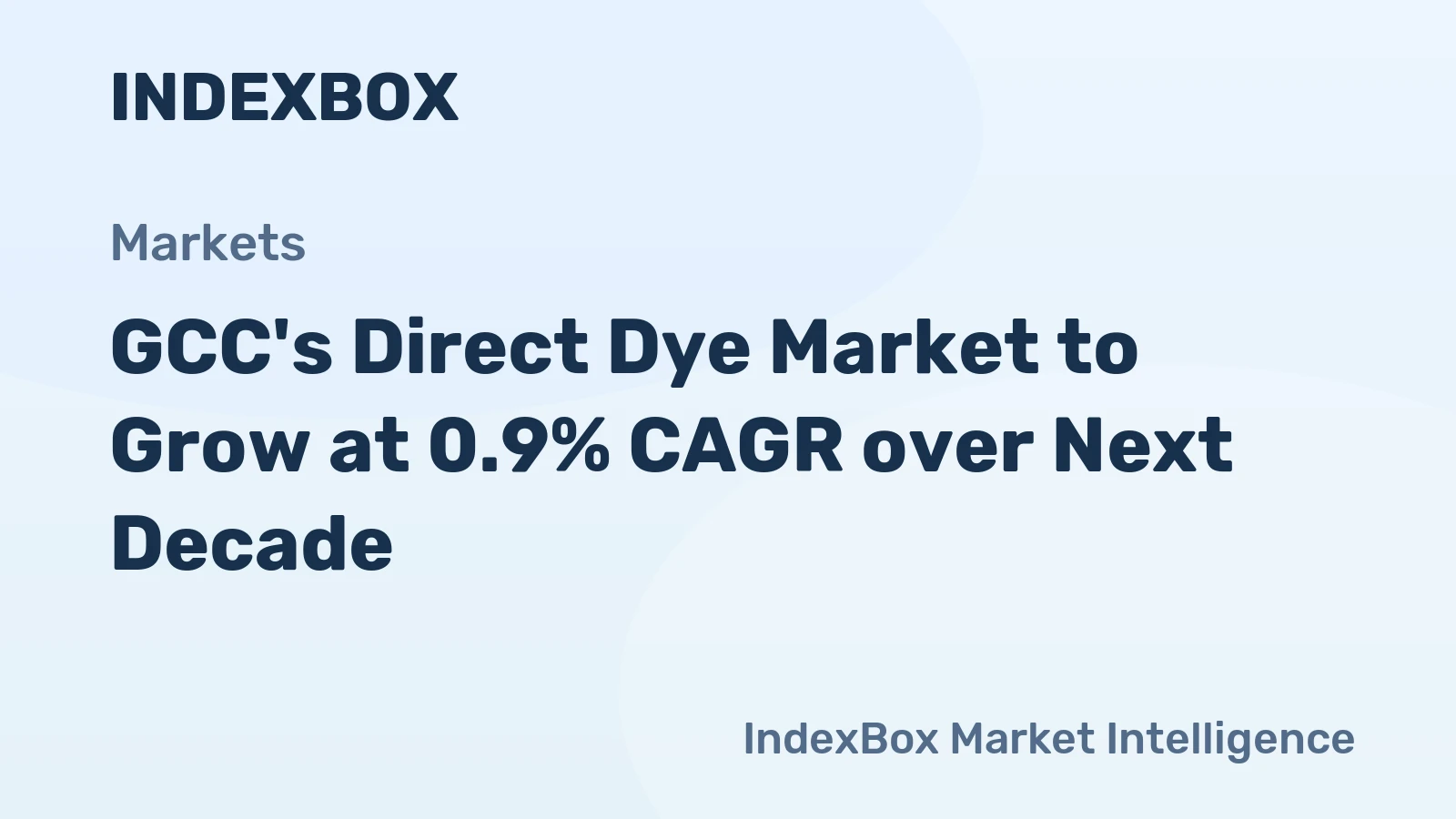 GCC's Direct Dye Market to Grow at 0.9% CAGR over Next Decade