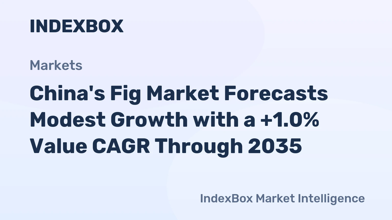 China's Fig Market Forecasts Modest Growth with a +1.0% Value CAGR Through 2035