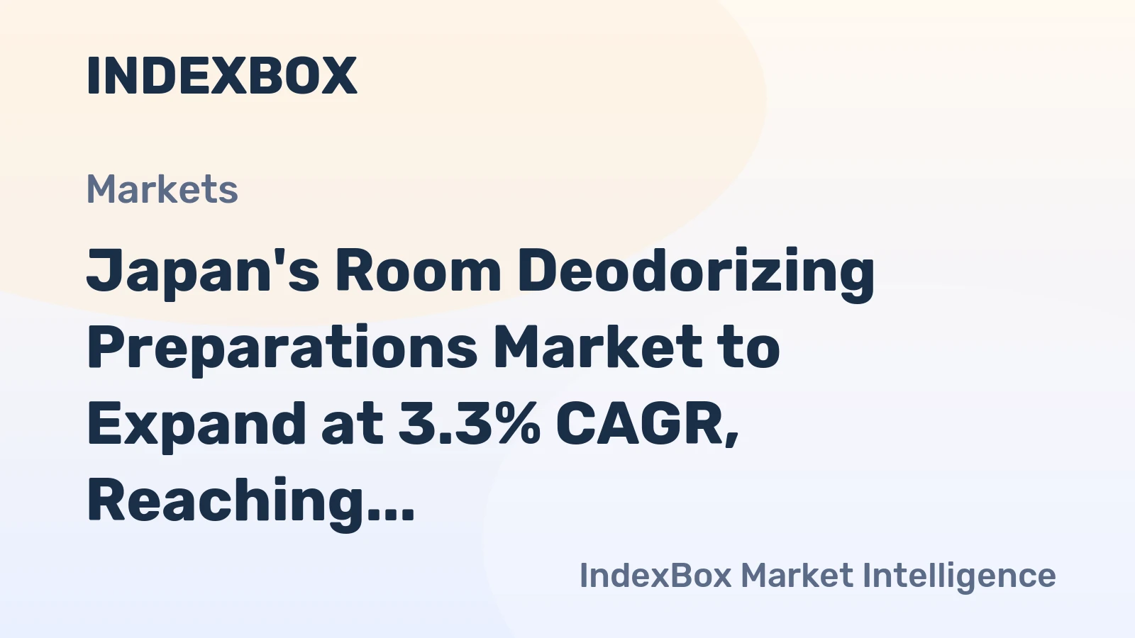 Japan's Room Deodorizing Preparations Market to Expand at 3.3% CAGR, Reaching 129K Tons by 2035