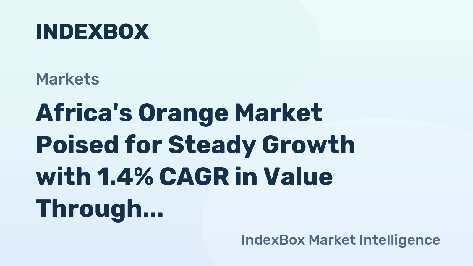 Africa's Orange Market Poised for Steady Growth with 1.4% CAGR in Value Through 2035