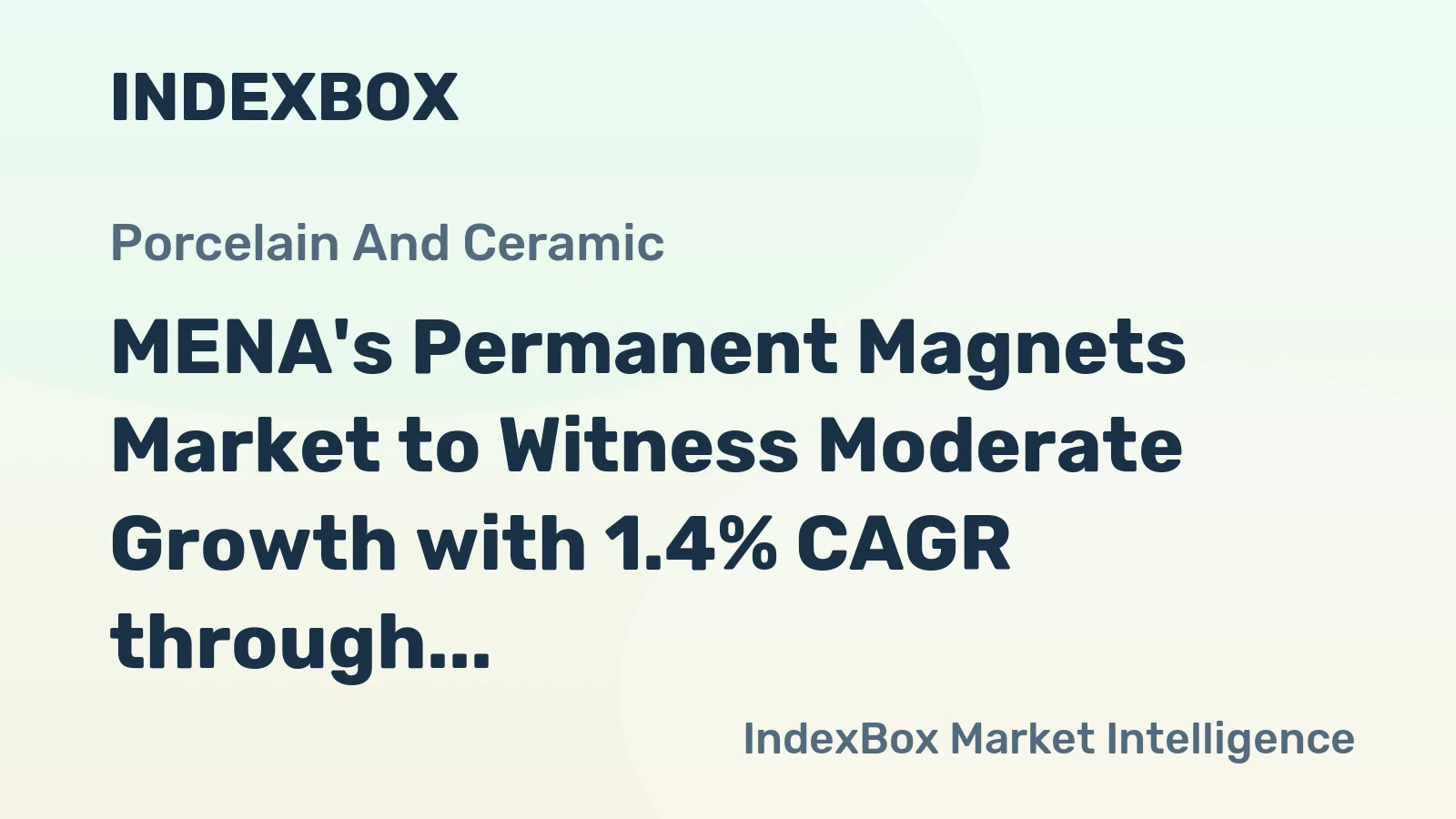 MENA's Permanent Magnets Market to Witness Moderate Growth with 1.4% CAGR through 2035