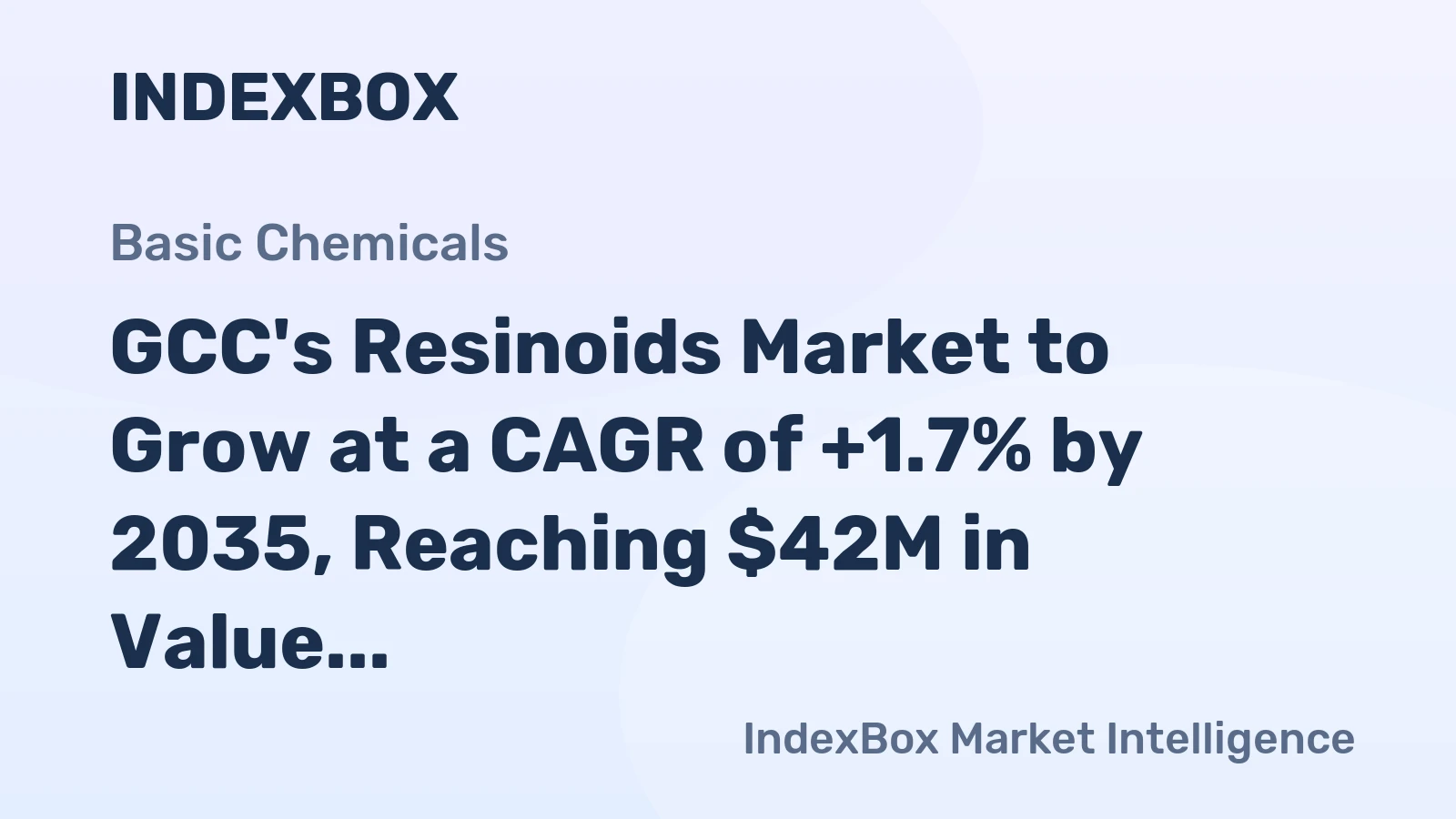 GCC's Resinoids Market to Grow at a CAGR of +1.7% by 2035, Reaching $42M in Value