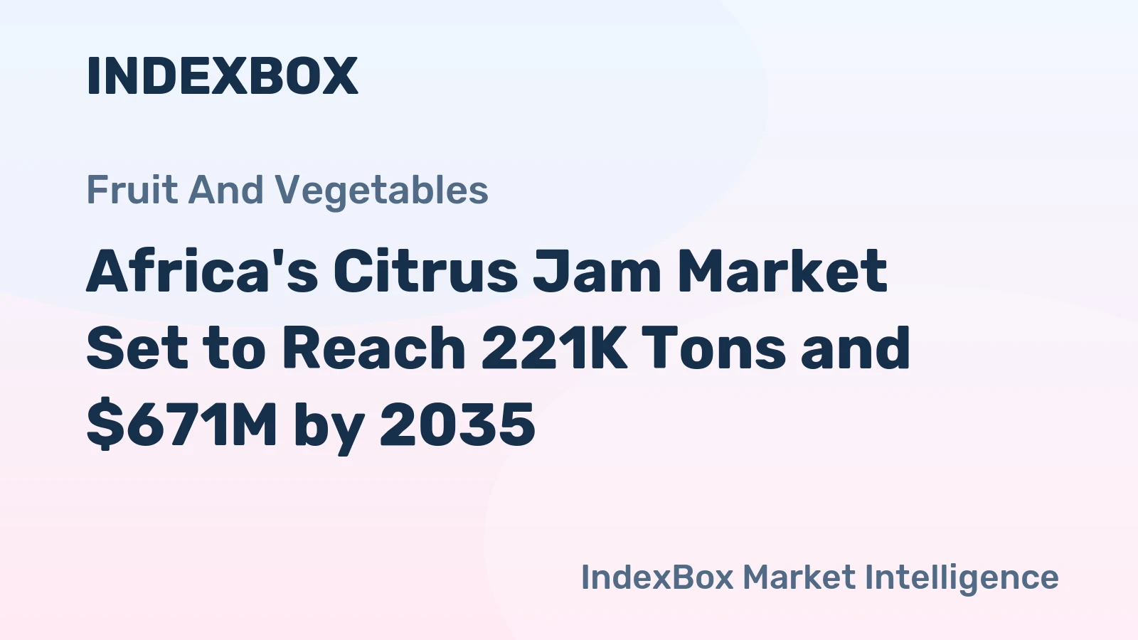 Africa's Citrus Jam Market Set to Reach 221K Tons and $671M by 2035