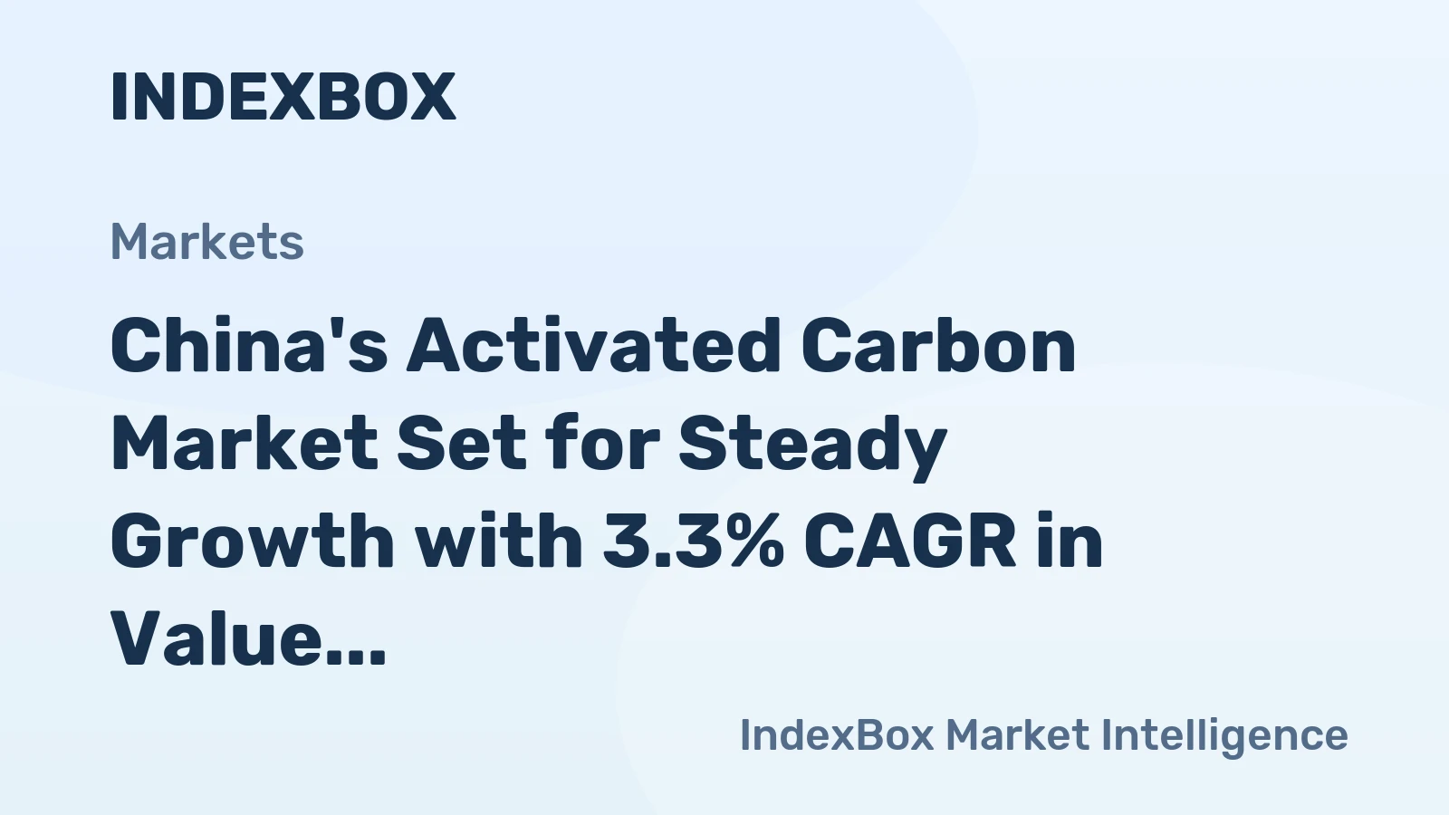 China's Activated Carbon Market Set for Steady Growth with 3.3% CAGR in Value Through 2035