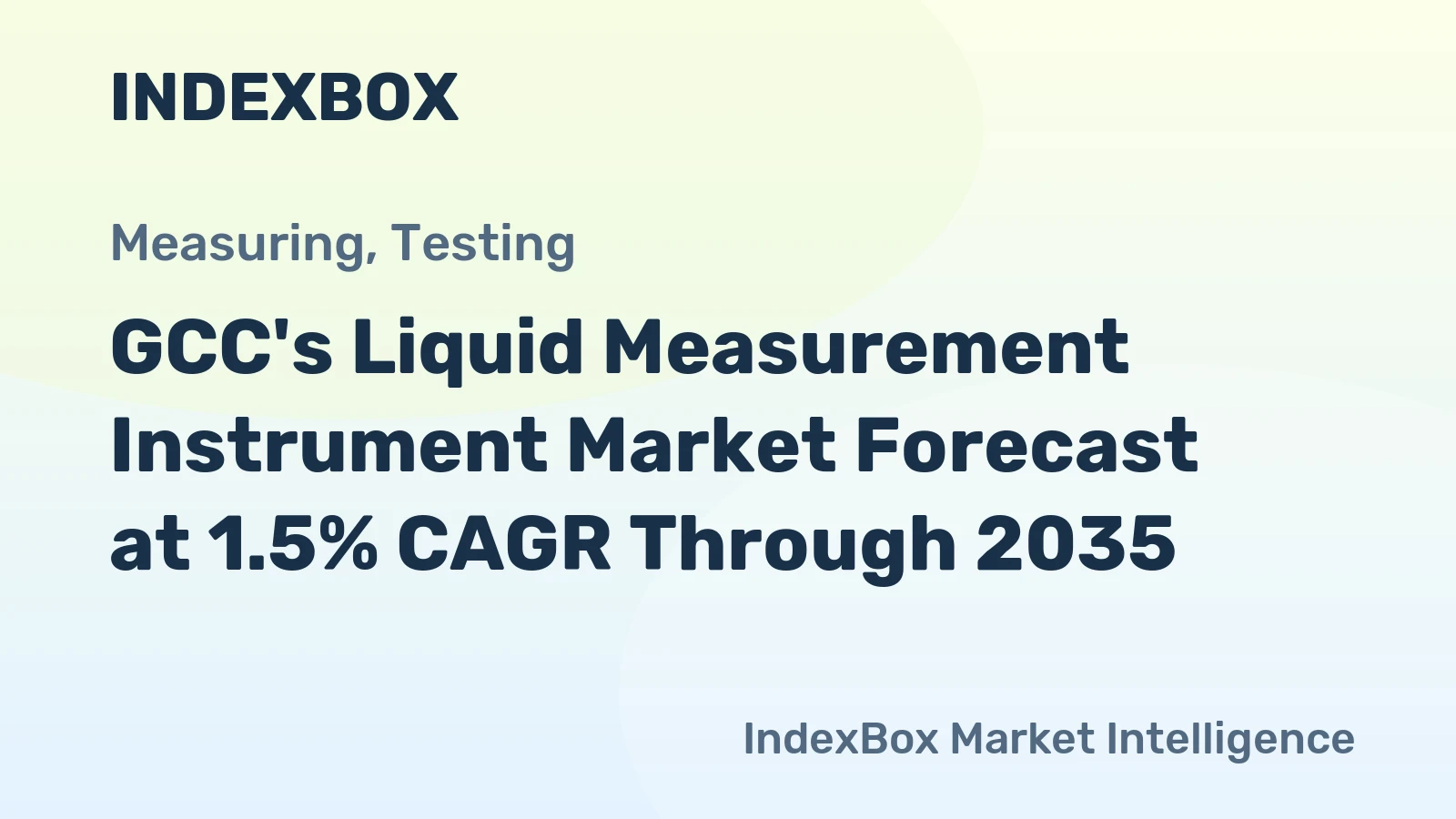 GCC's Liquid Measurement Instrument Market Forecast at 1.5% CAGR Through 2035