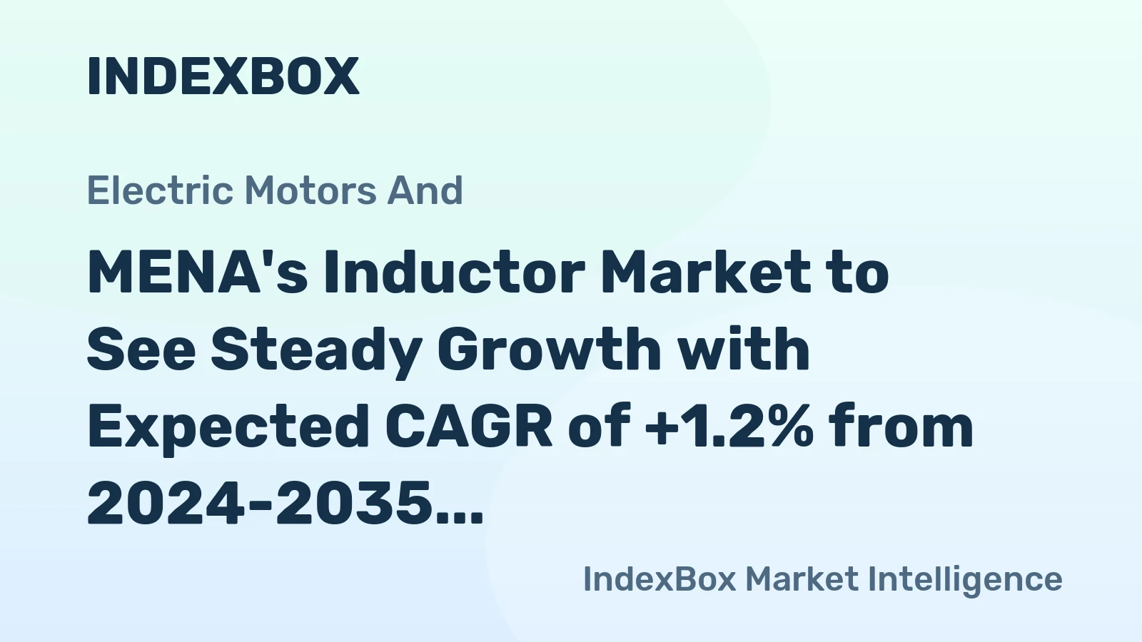 MENA's Inductor Market to See Steady Growth with Expected CAGR of +1.2% from 2024-2035, Reaching $45.7B by 2035