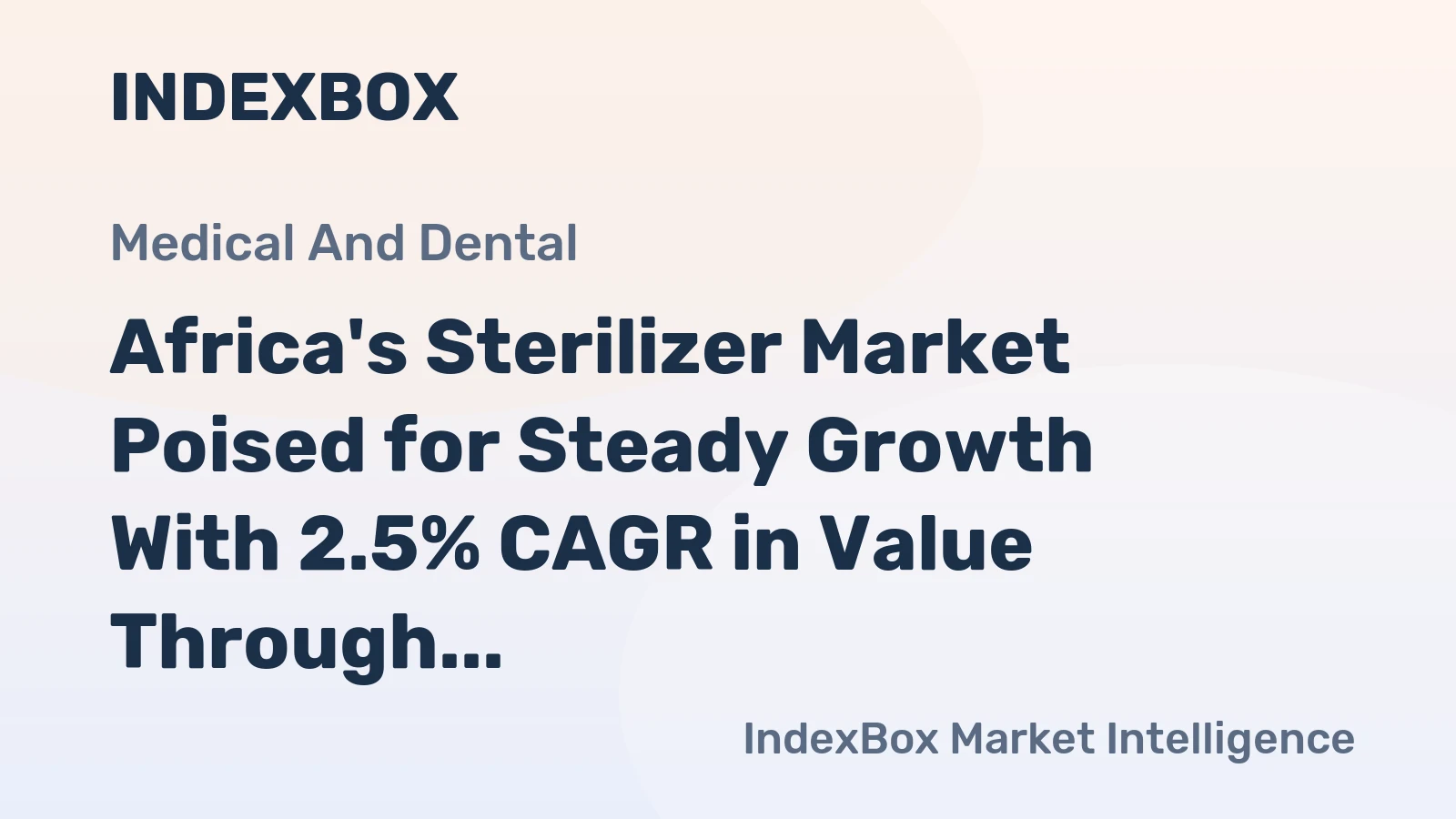 Africa's Sterilizer Market Poised for Steady Growth With 2.5% CAGR in Value Through 2035