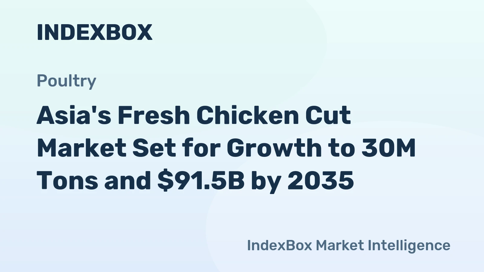 Asia's Fresh Chicken Cut Market Set for Growth to 30M Tons and $91.5B by 2035