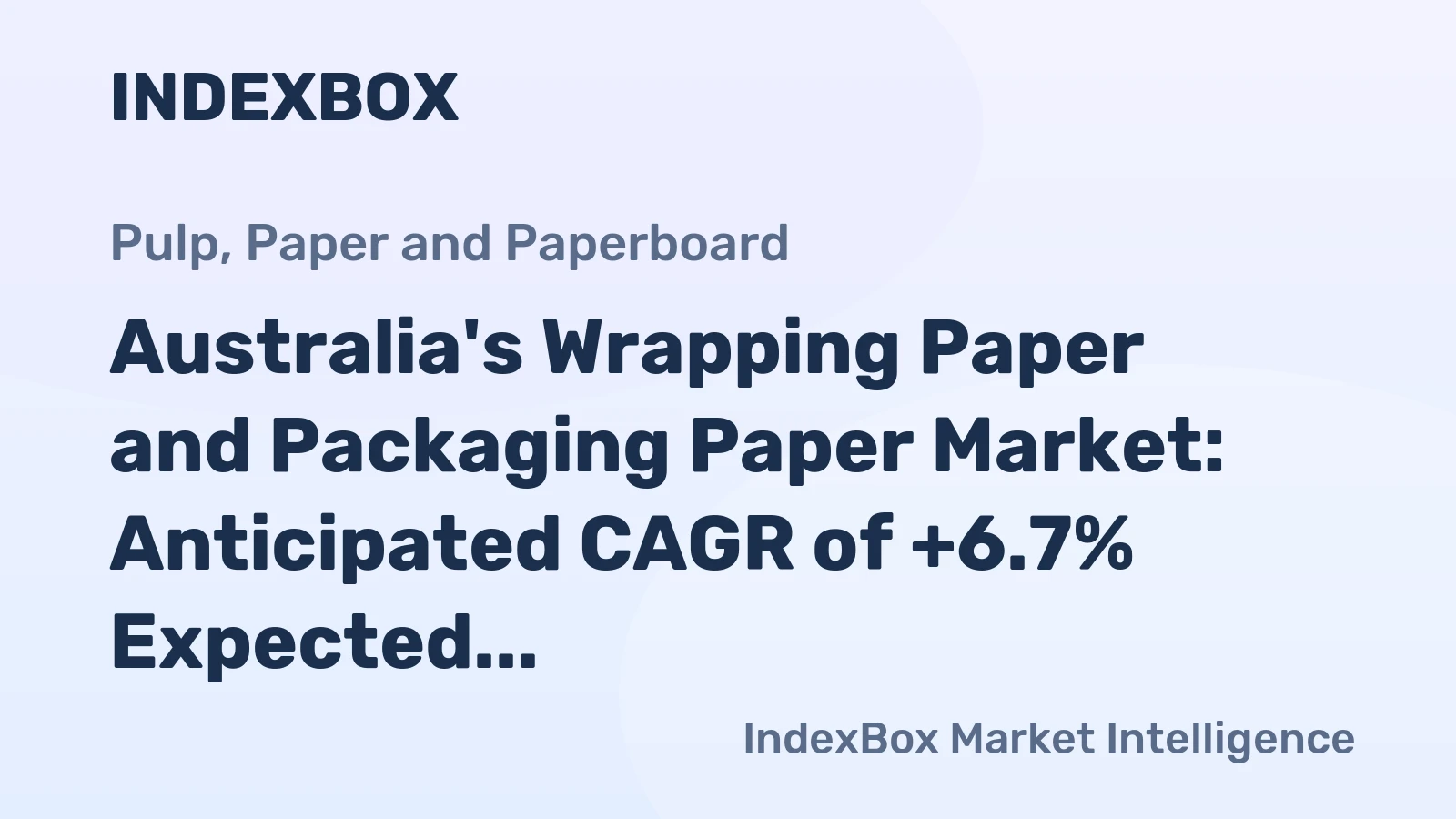 Australia's Wrapping Paper and Packaging Paper Market: Anticipated CAGR of +6.7% Expected to Drive Growth