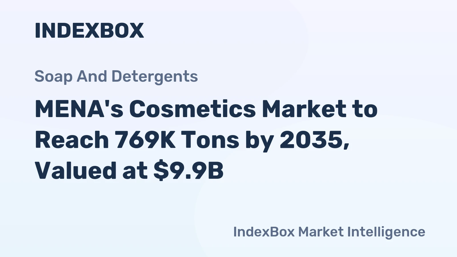 MENA's Cosmetics Market to Reach 769K Tons by 2035, Valued at $9.9B