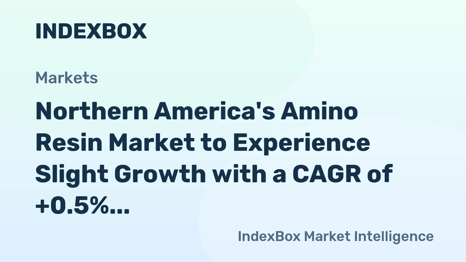 Northern America's Amino Resin Market to Experience Slight Growth with a CAGR of +0.5% from 2024 to 2035
