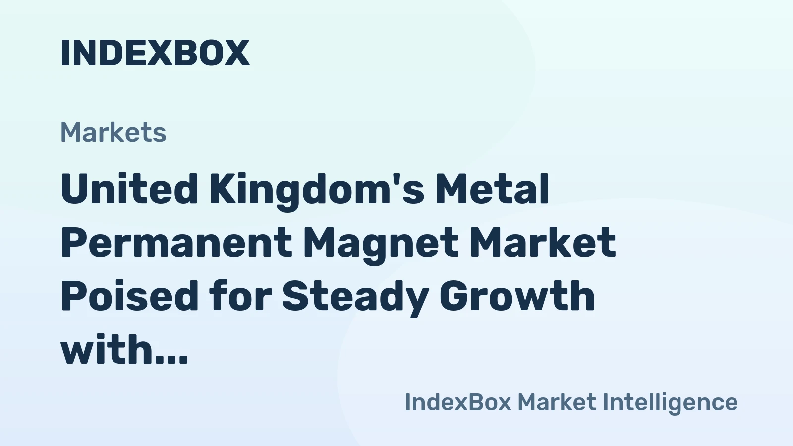 United Kingdom's Metal Permanent Magnet Market Poised for Steady Growth with 1.0% Volume CAGR Through 2035