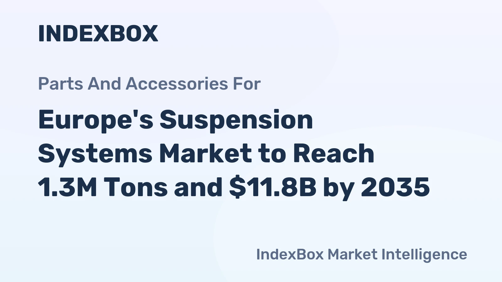 Europe's Suspension Systems Market to Reach 1.3M Tons and $11.8B by 2035
