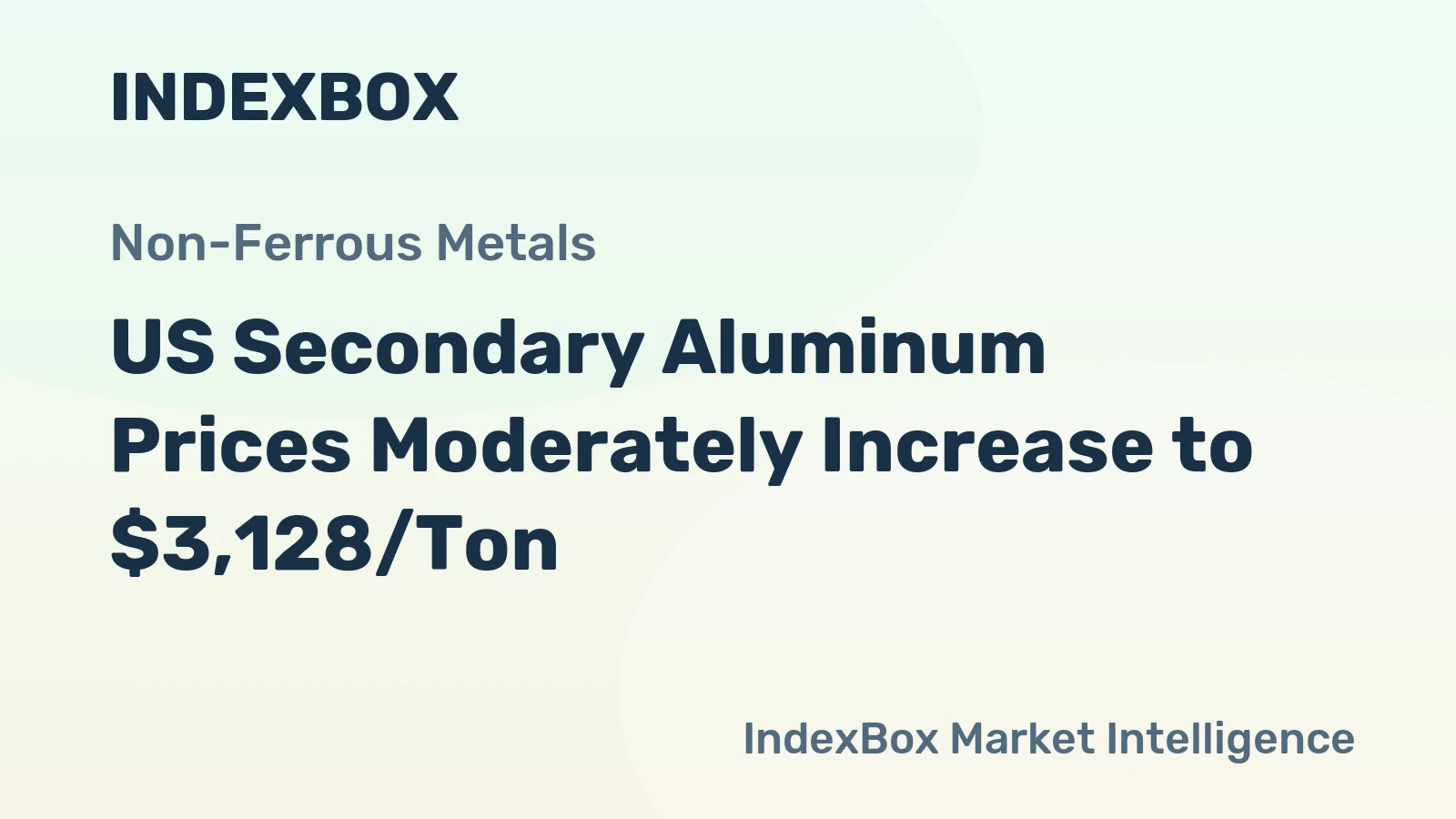 US Secondary Aluminum Prices Moderately Increase to $3,128/Ton