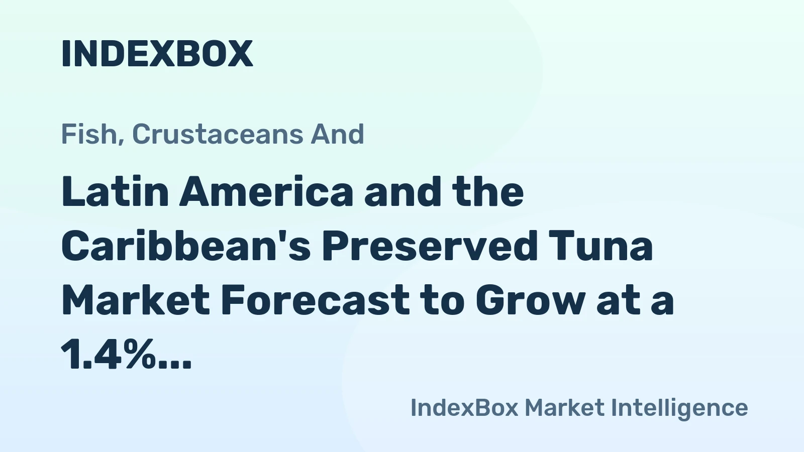 Latin America and the Caribbean's Preserved Tuna Market Forecast to Grow at a 1.4% CAGR Through 2035