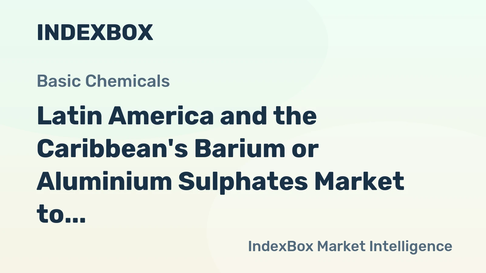 Latin America and the Caribbean's Barium or Aluminium Sulphates Market to Grow at 1.4% CAGR Through 2035