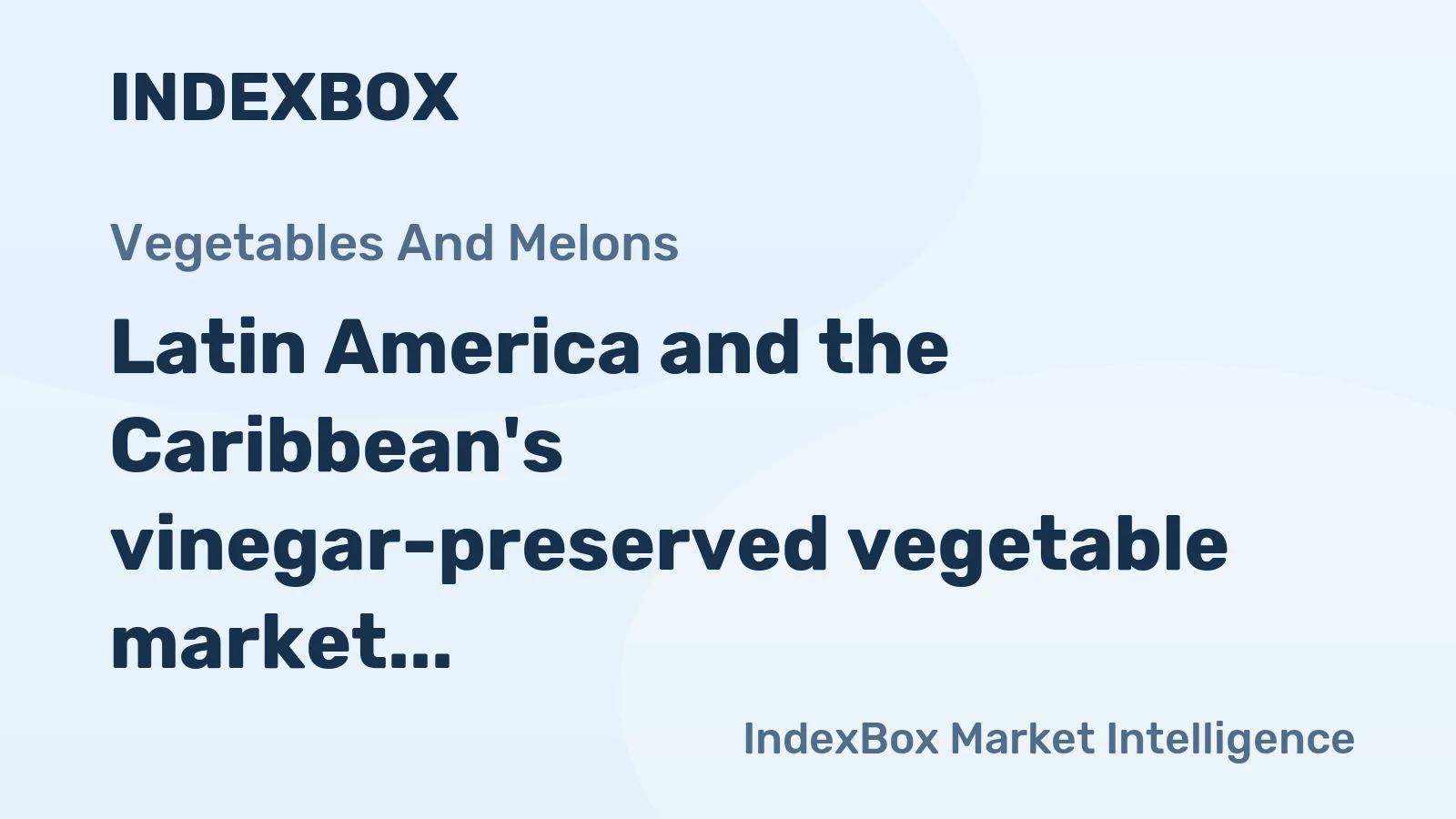 Latin America and the Caribbean's vinegar-preserved vegetable market, following a recent decline to 125K tons and $221M in 2024, is forecast to grow to 157K tons and $295M by 2035.