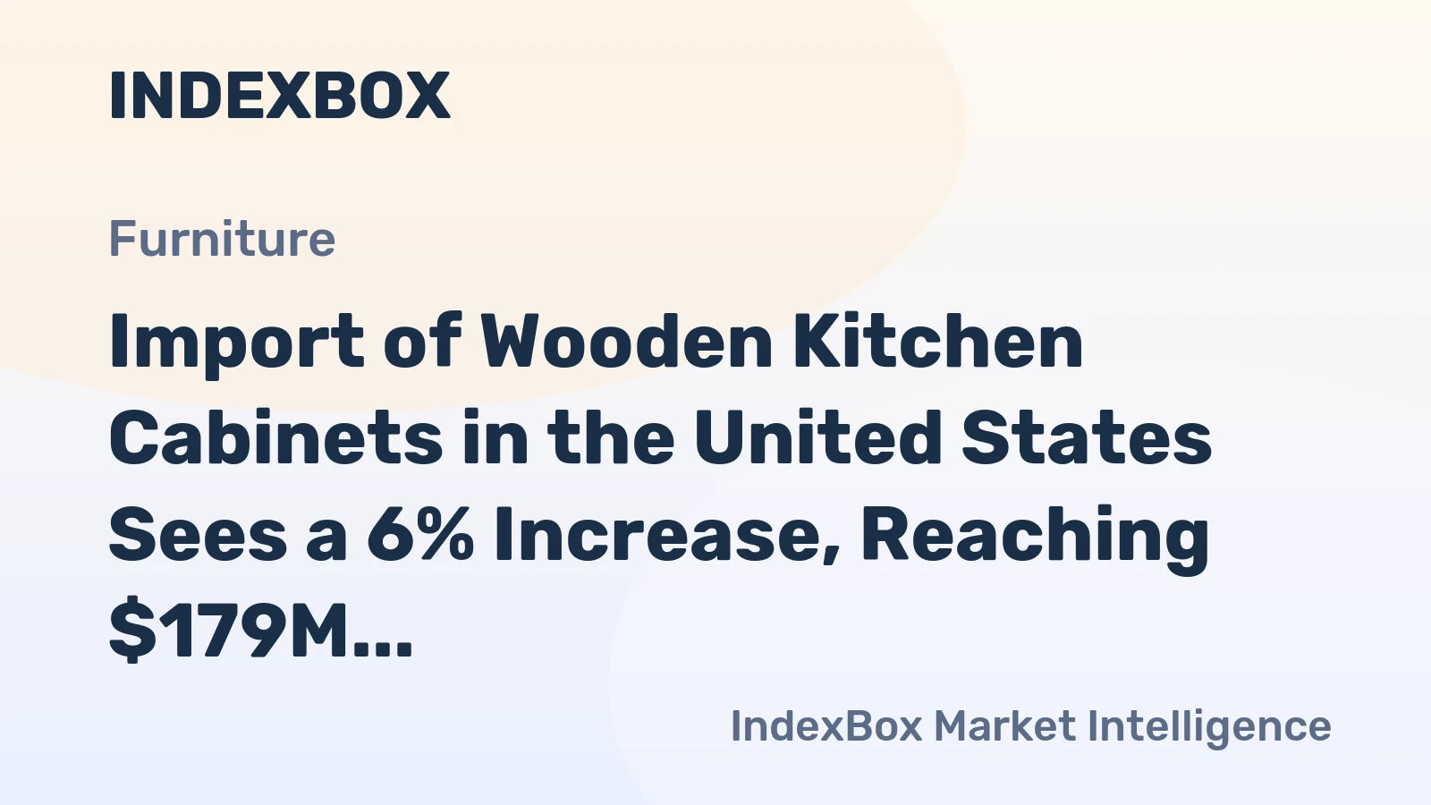 Import of Wooden Kitchen Cabinets in the United States Sees a 6% Increase, Reaching $179M in December 2023