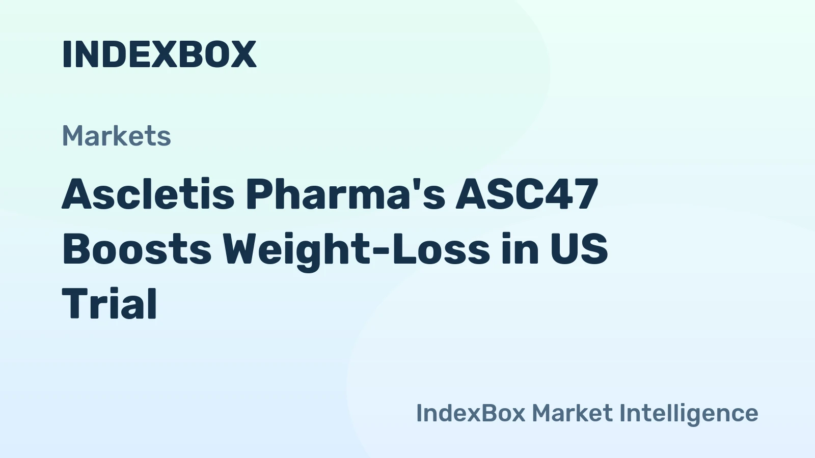Ascletis Pharma's ASC47 Boosts Weight-Loss in US Trial