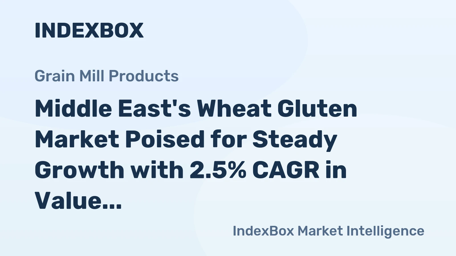 Middle East's Wheat Gluten Market Poised for Steady Growth with 2.5% CAGR in Value Through 2035