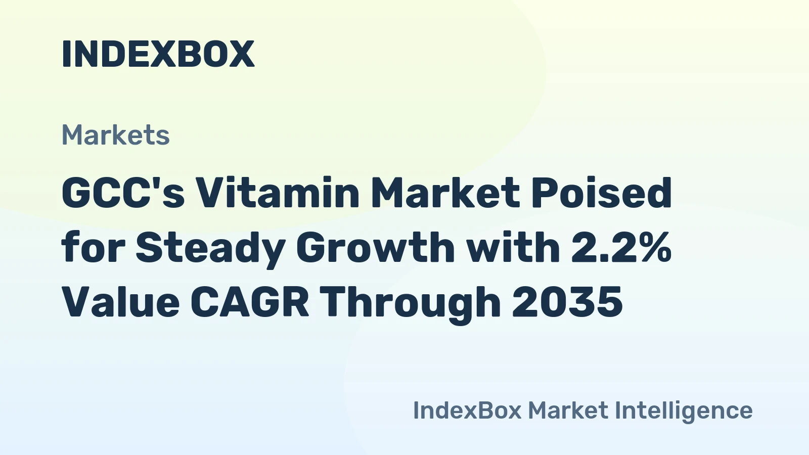 GCC's Vitamin Market Poised for Steady Growth with 2.2% Value CAGR Through 2035