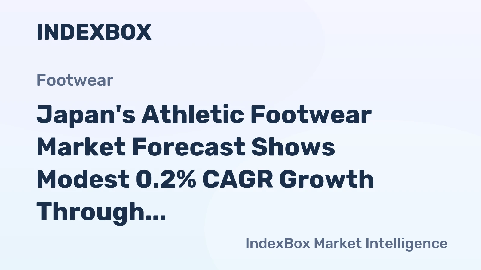 Japan's Athletic Footwear Market Forecast Shows Modest 0.2% CAGR Growth Through 2035