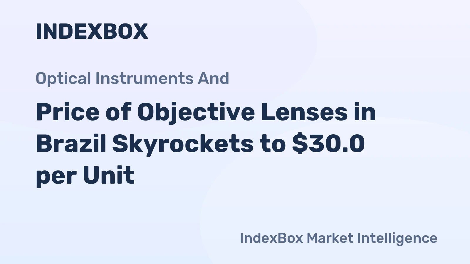 Price of Objective Lenses in Brazil Skyrockets to $30.0 per Unit