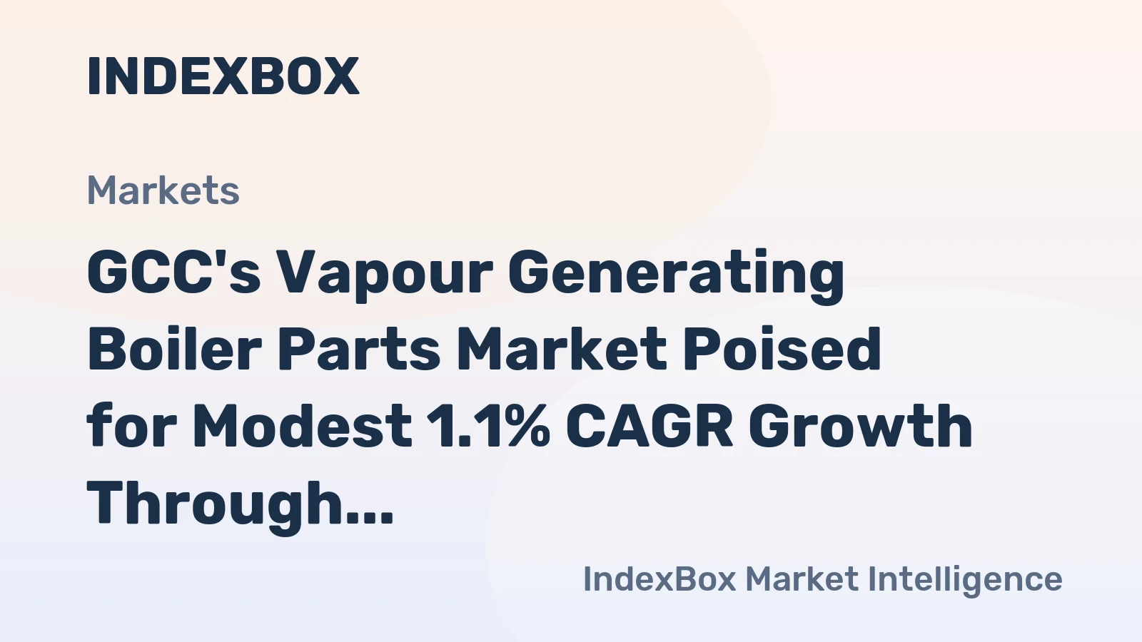 GCC's Vapour Generating Boiler Parts Market Poised for Modest 1.1% CAGR Growth Through 2035