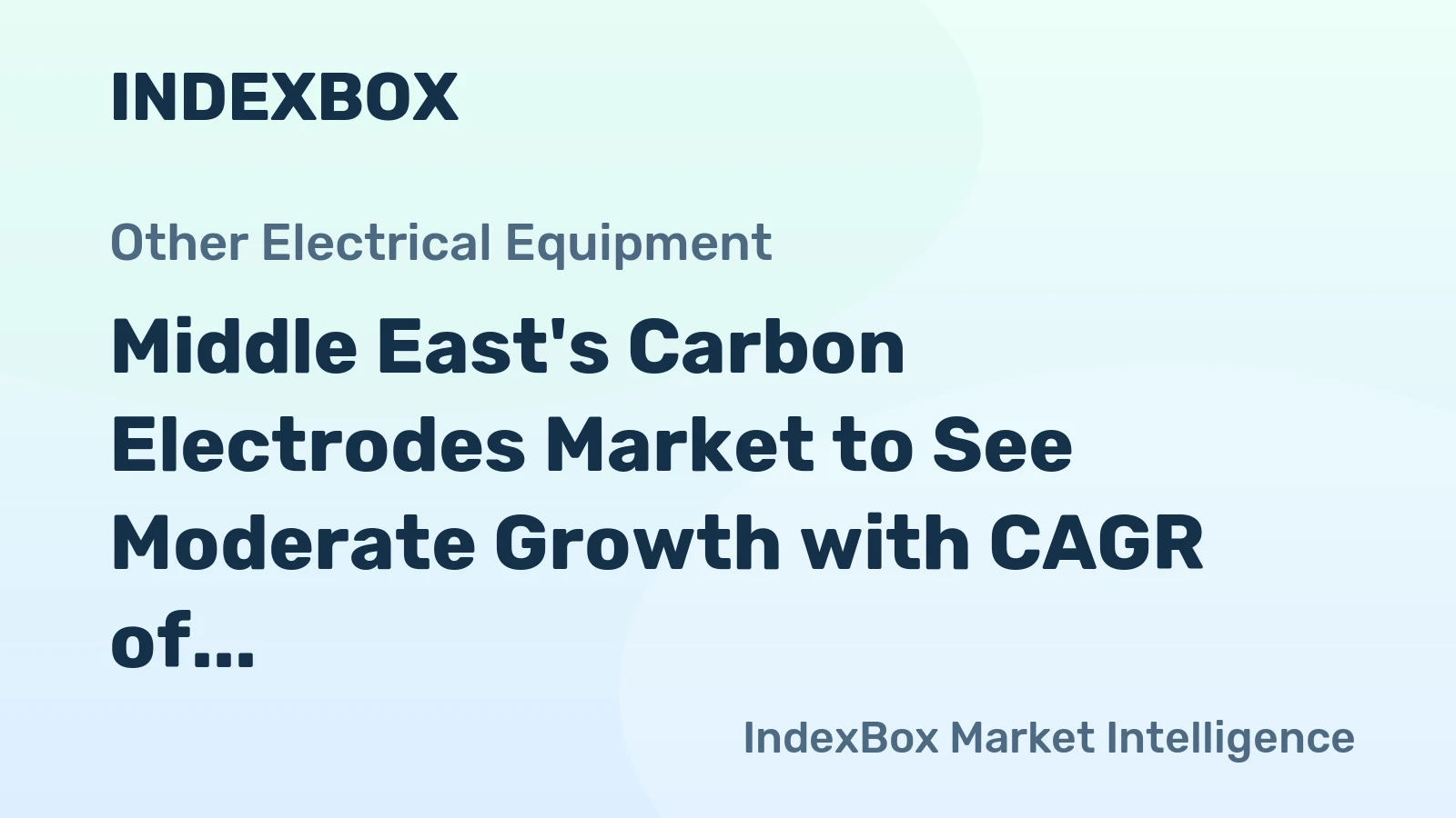 Middle East's Carbon Electrodes Market to See Moderate Growth with CAGR of +1.8% by 2035