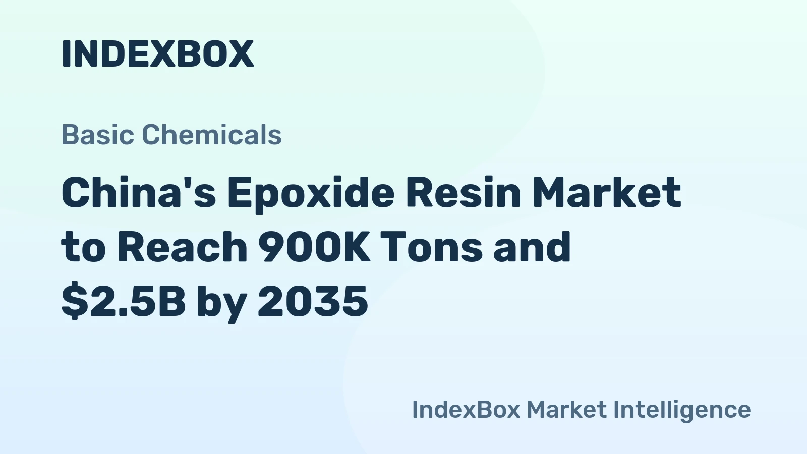 China's Epoxide Resin Market to Reach 900K Tons and $2.5B by 2035