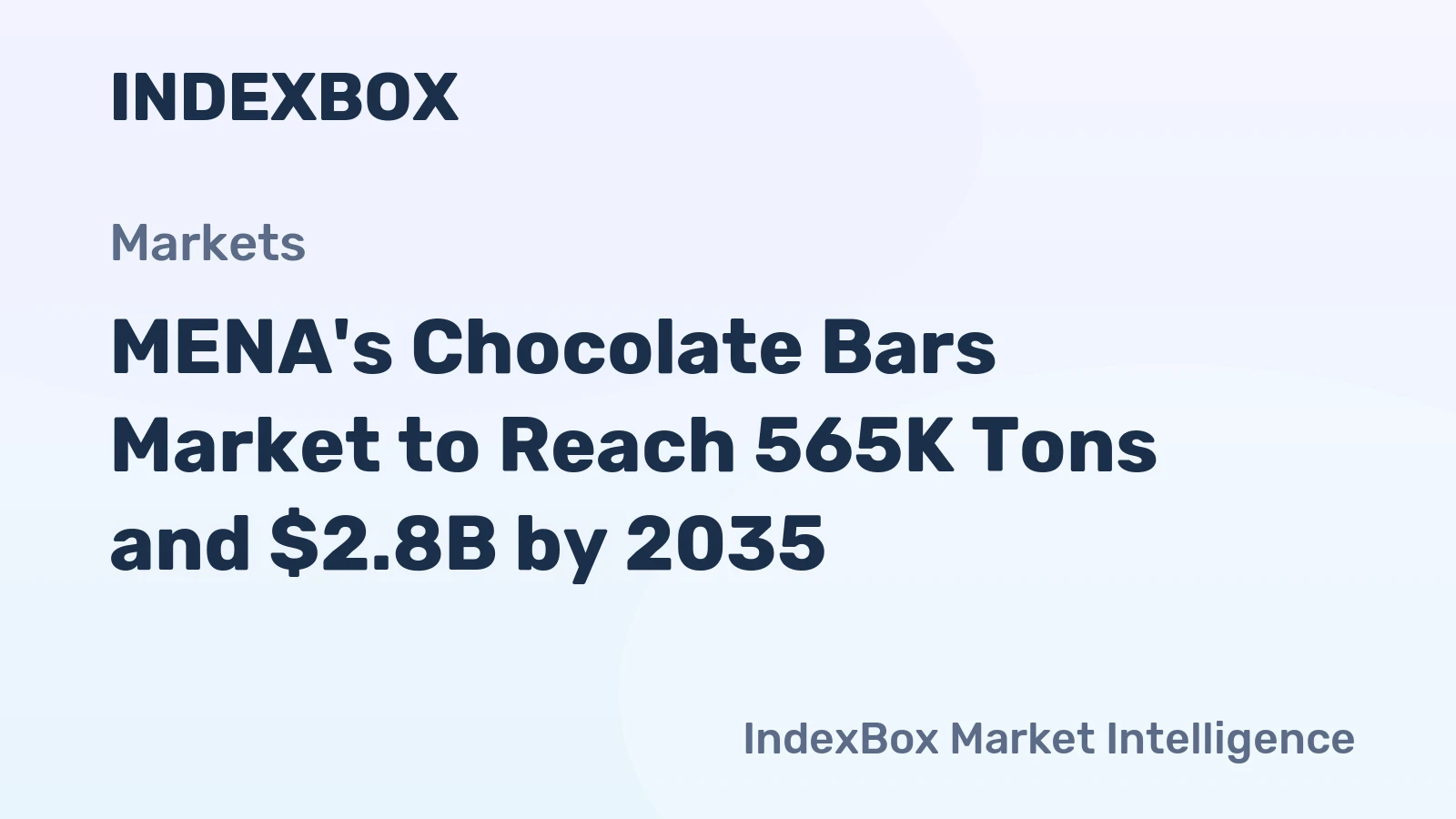 MENA's Chocolate Bars Market to Reach 565K Tons and $2.8B by 2035