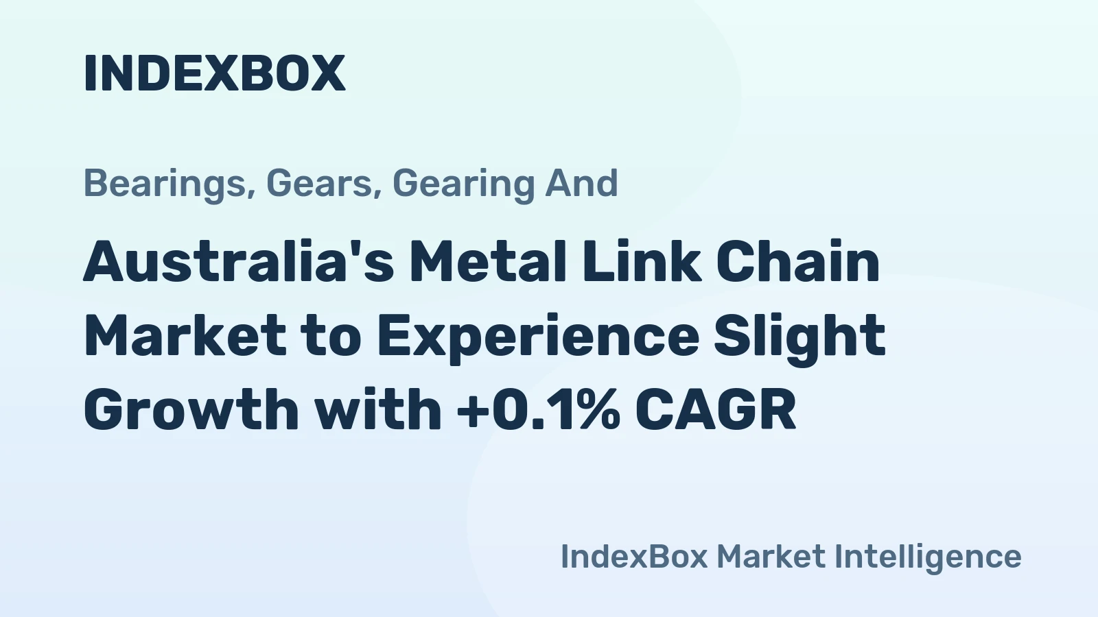 Australia's Metal Link Chain Market to Experience Slight Growth with +0.1% CAGR