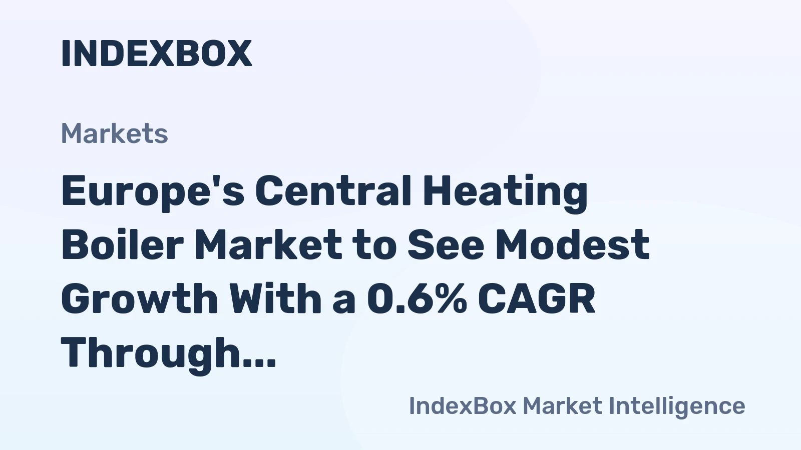 Europe's Central Heating Boiler Market to See Modest Growth With a 0.6% CAGR Through 2035