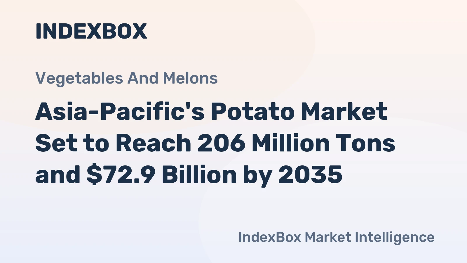 Asia-Pacific's Potato Market Set to Reach 206 Million Tons and $72.9 Billion by 2035