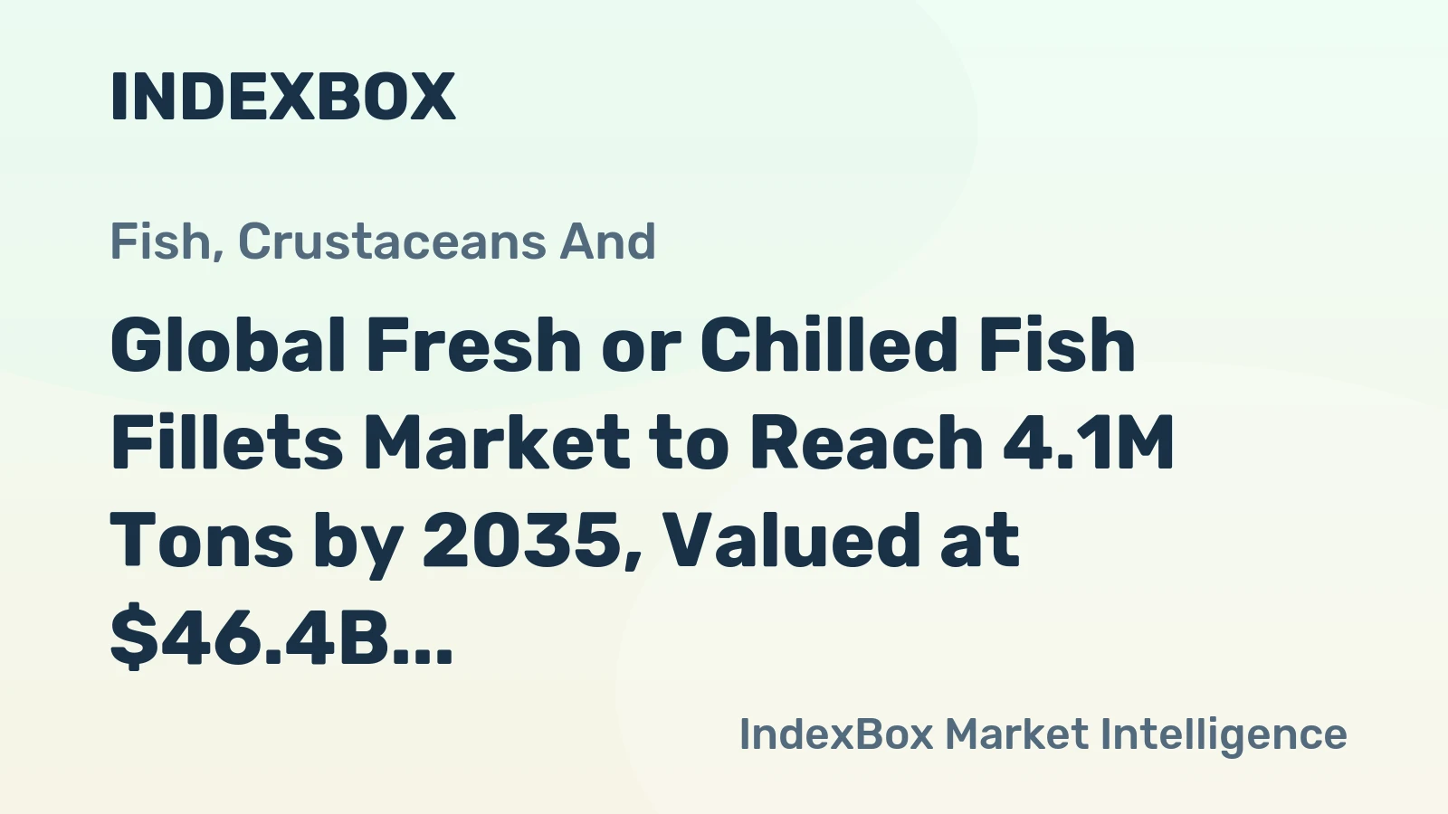 Global Fresh or Chilled Fish Fillets Market to Reach 4.1M Tons by 2035, Valued at $46.4B