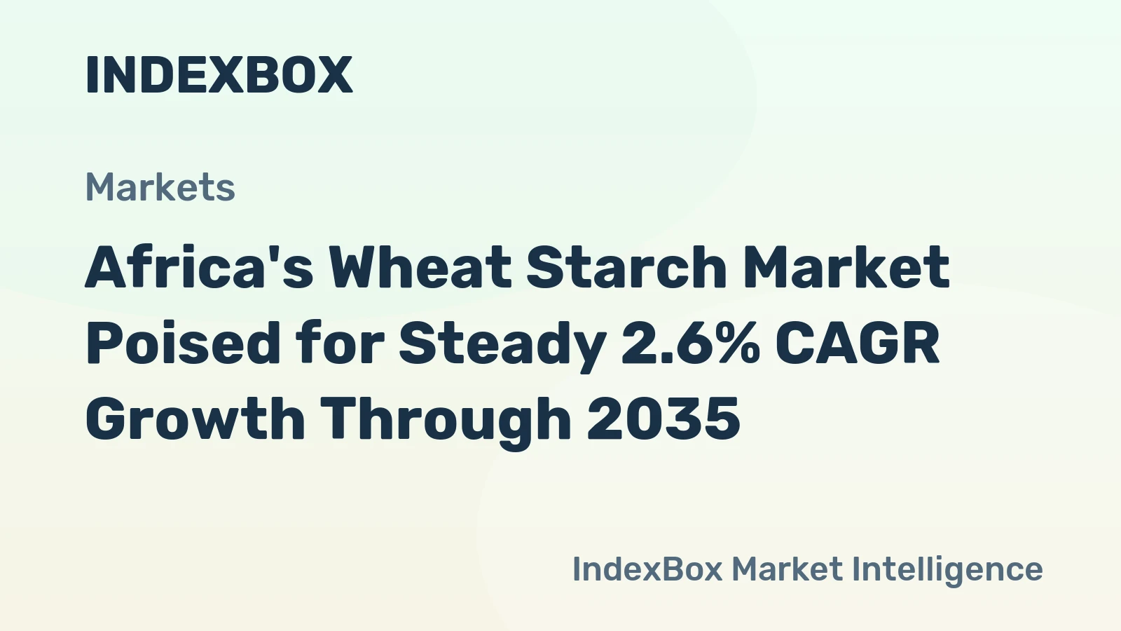 Africa's Wheat Starch Market Poised for Steady 2.6% CAGR Growth Through 2035