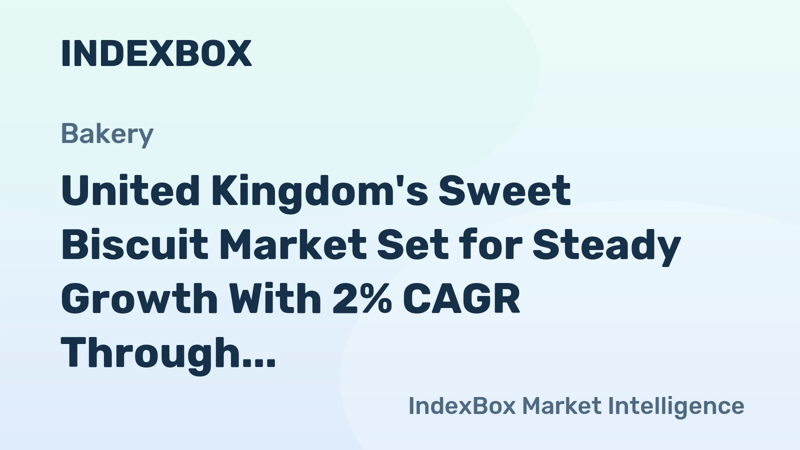 United Kingdom's Sweet Biscuit Market Set for Steady Growth With 2% CAGR Through 2035