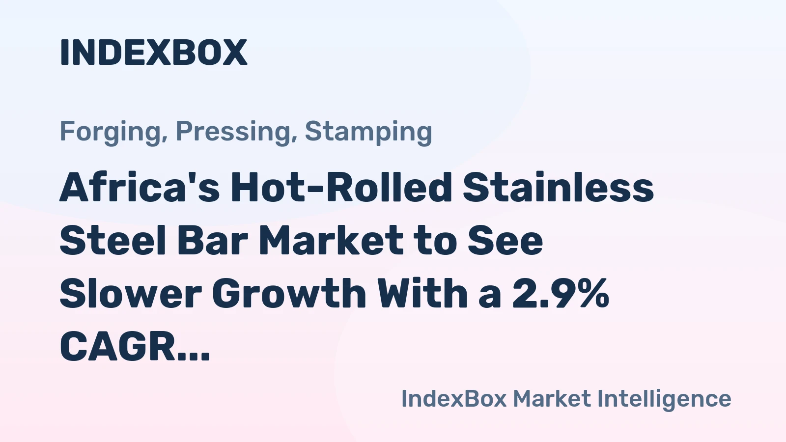 Africa's Hot-Rolled Stainless Steel Bar Market to See Slower Growth With a 2.9% CAGR in Value Through 2035