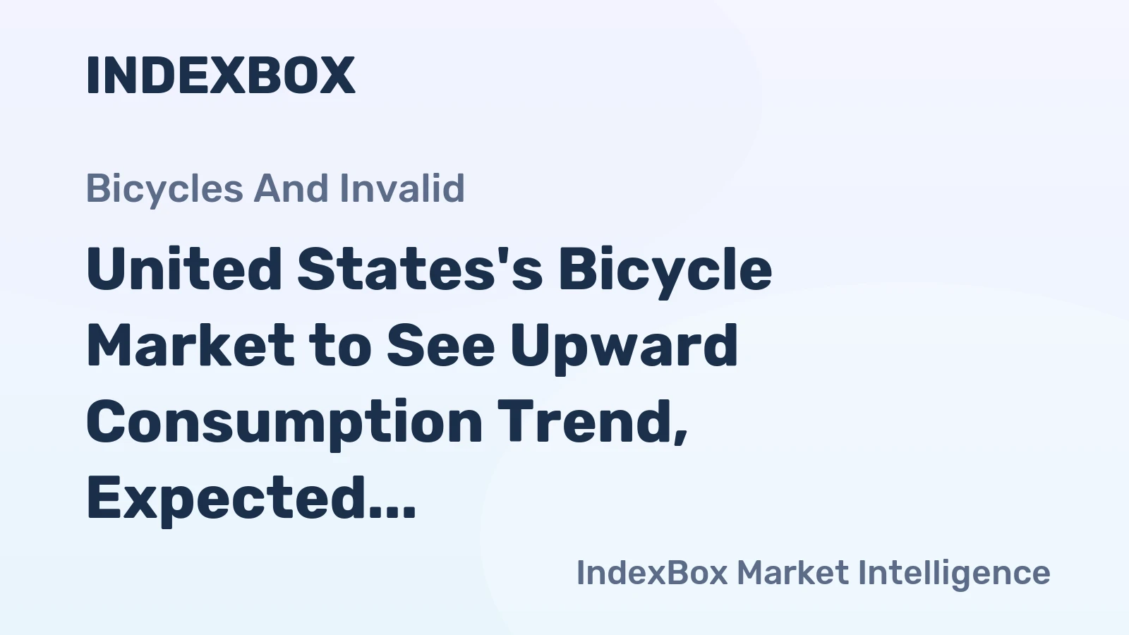 United States's Bicycle Market to See Upward Consumption Trend, Expected to Reach 9.5M Units and $2.2B by 2035