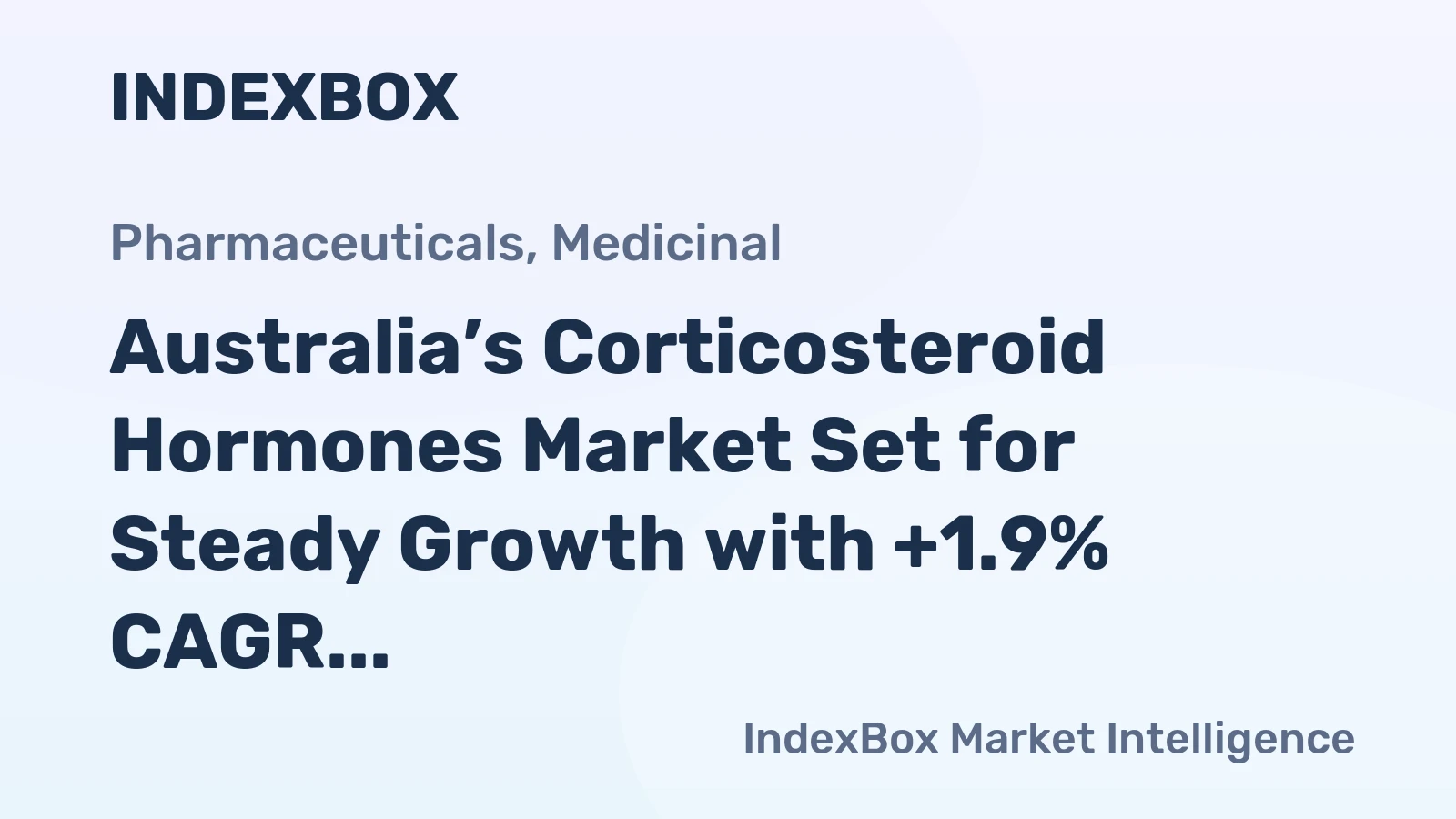 Australia’s Corticosteroid Hormones Market Set for Steady Growth with +1.9% CAGR in Value Through 2035