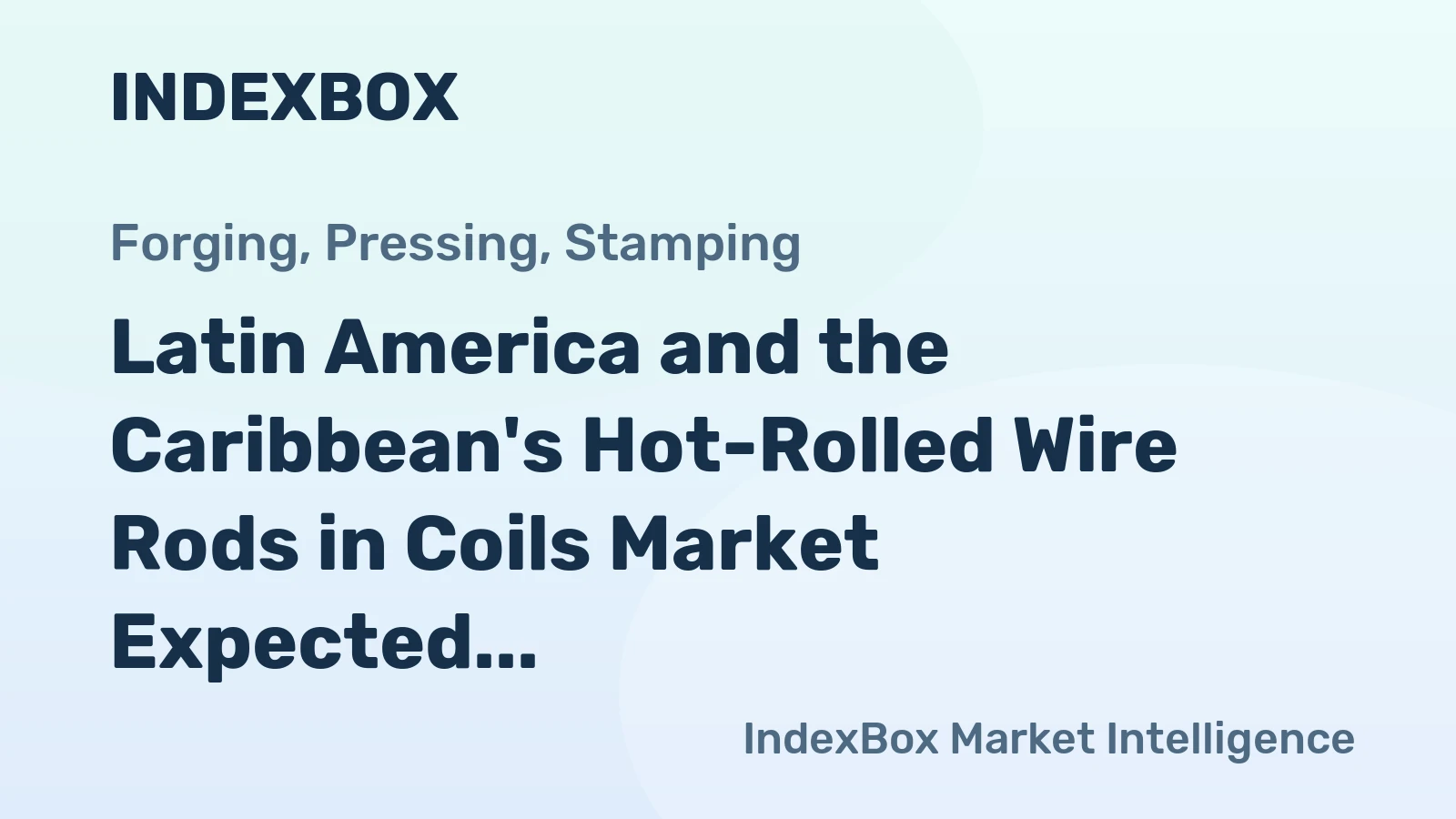 Latin America and the Caribbean's Hot-Rolled Wire Rods in Coils Market Expected to Reach 21M Tons and $17.1B by 2035